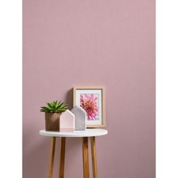 A.S. Cr&eacute;ation Vliestapete &raquo;Dream Flowery&laquo; einfarbig uni unifarben glatt Uni Tapete einfarbig Tapeten Wohnzimmer Schlafzimmer K&uuml;che modern Flur rosa Vlies B/L: 0,53m
