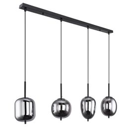 Globo LIGHTING Pendelleuchte &raquo;BLACKY&laquo; E14 1 Stk. H&auml;ngelampe, H&auml;ngeleuchte, verschiedene Gl&auml;ser, modern, Essbereich schwarz 1 Stk.