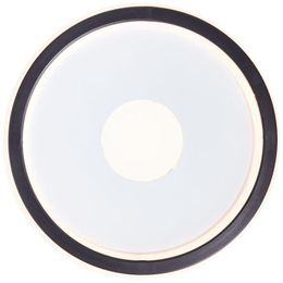 Brilliant Deckenleuchte &raquo;Vegas&laquo; 1 Stk. Warmwei&szlig; &Oslash; 30cm - 2900 Lumen, 3000 Kelvin, warmwei&szlig; in 3 Stufen dimmbar schwarz-wei&szlig; 1, &Oslash; 30,8cm H: 3cm, 1 Stk.