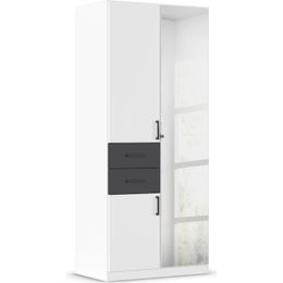 Rauch Dreht&uuml;renschrank &raquo;Maika&laquo; mit Spiegel, 2 Schubladen, in verschiedenen Breiten, H&ouml;hen und Farben wei&szlig; Holzwerkstoff B/H/T: 91cm x 210cm x 54cm