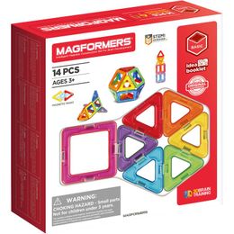 Magformers Magnetspielbausteine &raquo; Basic 14 Teile&laquo; bunt Kunststoff Einheitsgr&ouml;&szlig;e