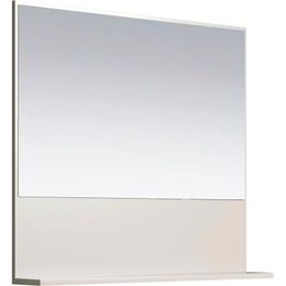 Welltime Wandspiegel &raquo;San Pedro&laquo; Kompakter Badspiegel mit Ablagefl&auml;che &ndash; Ma&szlig;e (B/T/H) 80/14/74 cm wei&szlig; Holzwerkstoff, Spiegelglas B/H/T: 80cm x 74cm x