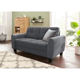 Sit & More sit&more 2-Sitzer &raquo;Varese&laquo; inklusive Federkern grau Luxus-Microfaser ALTARA NUBUCK (100% Polyester);Luxus-Microfaser (100% Polyester) B/H/T: 174cm x 