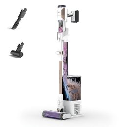 SHARK Akku-Bodenstaubsauger &raquo;Detect Clean & Empty kabelloser Staubsauger IW3612EUT&laquo; mit automatischem Entleerungssystem f&uuml;r Tierhaare wei&szlig; Einheitsgr&ouml;&szlig;e 