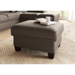 OTTO home Hocker &raquo;County&laquo; 1 Stk. tlg. mit Federkern und Stauraum, passend zur "County"-Serie braun Luxus-Microfaser (100% Polyester);Struktur fein (