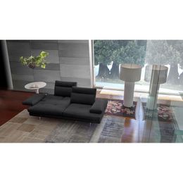 Calia italia 3-Sitzer &raquo;Toby Wing, 208 cm breit, Designsofa mit hohem Sitzkomfort&laquo; inklusive Sitztiefenverstellung, F&uuml;&szlig;e in Chrom gl&auml;nzend schwarz 