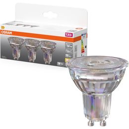 Osram LED-Leuchtmittel &raquo;LED-Spot Star PAR16 Reflektor&laquo; GU10 3 Stk. Warmwei&szlig; transparent Einheitsgr&ouml;&szlig;e