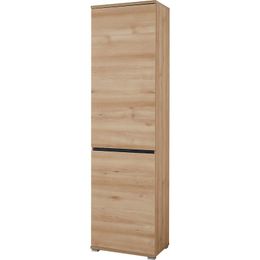 Germania Garderobenschrank &raquo;Lissabon&laquo; Breite 54cm, Kleiderstange, verstellbare Einlegeb&ouml;den, Made in Germany braun B/H/T: 54cm x 200cm x 40cm