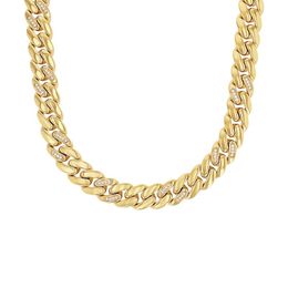 JOOP! Damen JOOP! Collier &raquo;Schmuck, Geschenk&laquo; mit Zirkonia (synth.) gold Edelstahl, L: 46 B: 12mm
