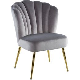 Kayoom Esszimmerstuhl &raquo;Stuhl Pippa, R&uuml;ckenlehne im Retro-Stil, ausgefallene R&uuml;ckenlehne&laquo; () 1 Stk.samtweicher Bezug, Eye-Catcher im Raum, ausgefallene 
