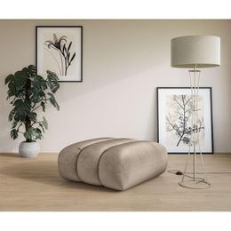 LeGer Home by Lena Gercke Polsterhocker &raquo;Priya Sitzhocker, moderne Steppung, auch in Boucl&eacute;&laquo; gem&uuml;tlich und modern, Ma&szlig;e B/T/H: 90/106/46 cm grau 100% 