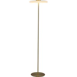 Searchlight LED Stehlampe &raquo;Record-LED-Stehlampe - Messing und Wei&szlig;&laquo; LED-Modul 1 Stk. H: 142cm, 1 Stk.