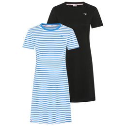 Kangaroos Shirtkleid in Schwarz+blau gestreift | Gr.: 40-42