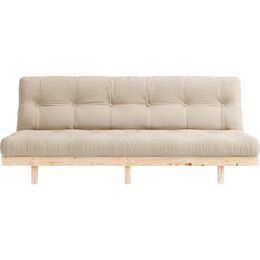 Karup Design Schlafsofa &raquo;Lean&laquo; mit Bettfunktion und Futonmatratze beige 80% Baumwolle + 20% polyester B/H/T: 190cm x 73cm x 99cm, Baumwollmix