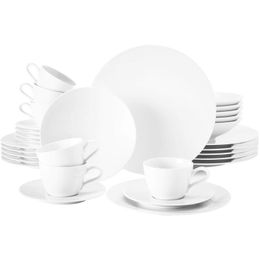 Seltmann Weiden Kombiservice &raquo;Geschirr-Set, Service Life&laquo; Teller Set, Tassen, wei&szlig;, Made in Germany, 30 Teile, f&uuml;r 6 Personen wei&szlig; Porzellan 30 Stk.