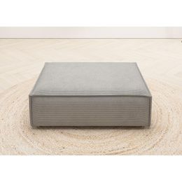 Home Affaire Polsterhocker &raquo;Watertown, XXL Hockerbank passend zum Sofa - ideal als Beistellmodul&laquo; erweiterbare Hockerbank mit weicher Polsterung grau 