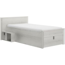 Stauraumbett braun Liegefl&auml;che L&auml;nge B: 200cm x 90cm, H&ouml;he Bett: 80cm H&ouml;he Bettseite: 50cm H&ouml;he Liegefl&auml;che: 50