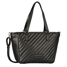 Tom Tailor Damen Tom Tailor Shopper &raquo;Mirela&laquo; weich wattiert und elegant in trendigen Formaten schwarz B/H/T: 44cm x 26,5cm x 15cm