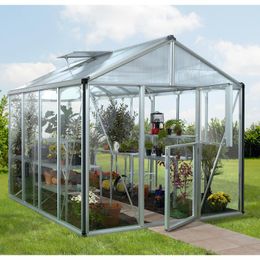 Vitavia Gew&auml;chshaus &raquo;Zeus 8100&laquo; silber B/H/T: 266cm x 324cm
