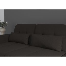 Sit & More sit&more Sofakissen &raquo;Baviene&laquo; Set, bestehend aus 2 Nierenkissen braun B/H/T: 65cm x 25cm x 11cm, Luxus-Microfaser Paris