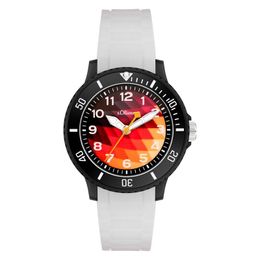 s.Oliver Herren s.Oliver Quarzuhr &raquo;The Action Time&laquo; Armbanduhr, Silikonarmband, Kinderuhr, Junge, analog rot Einheitsgr&ouml;&szlig;e