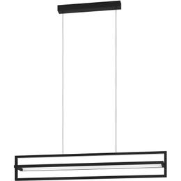 Eglo H&auml;ngeleuchte &raquo;SIBERIA&laquo; LED-Modul 1 Stk. warmwei&szlig; - kaltwei&szlig; H&auml;ngeleuchte in schwarz aus Stahl - 34W - warmwei&szlig; - kaltwei&szlig; schwarz H: 110cm, 1 Stk