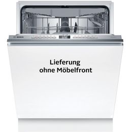 Bosch vollintegrierbarer Geschirrsp&uuml;ler Serie 4 &raquo;SMV4ECX28E&laquo; 14 Ma&szlig;gedecke Automatische T&uuml;r&ouml;ffnung f&uuml;r Effizienz, flexible K&ouml;rbe & Schubladen silber 