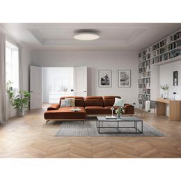 Musterring Wohnlandschaft &raquo;MR 2490 Ecksofa mit erstklassigem Sitzkomfort, Long-Life-Leder&laquo; Fu&szlig; schwarz, Sitzh&ouml;he 48cm, wahlweise mit Funktionen, Ma&szlig;e 342x207 cm 