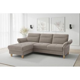 Sit & More sit&more Ecksofa &raquo;Pamela, L-Form, B:230 cm&laquo; mit Federkern und Liegefl&auml;che aus Originalstoff 100% Polyester B/H/T: 230cm x 90cm x 164cm, Chenille, 