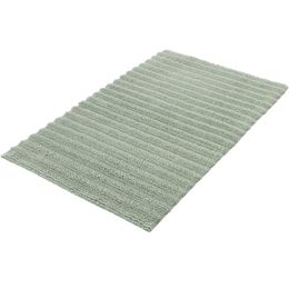 Kleine Wolke Badematte &raquo;Yara, Badvorleger, Badezimmer Teppich&laquo; H&ouml;he 5 mm beidseitig nutzbar fu&szlig;bodenheizungsgeeignet Badteppich, Uni Farben, gestreift, waschbar 