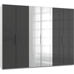 wimex Kleiderschrank &raquo;Level by fresh to go&laquo; mit Glas- und Spiegelt&uuml;ren wei&szlig; B/H/T: 300cm x 236cm x 58cm, T&uuml;ren: 6 Stk.
