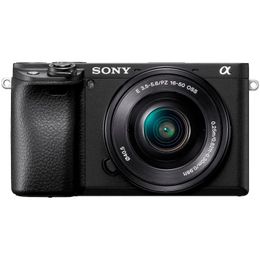 Sony Kompaktkamera &raquo;Alpha 6400 + 16-50mm Objektiv&laquo;, 24,2, Bluetooth schwarz TEILEN SIE IHRE AUFNAHMEN: Einfaches &Uuml;bertragen auf Ihre Mobilger&auml;te &uuml;ber die 