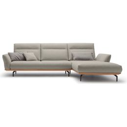 Creation BY ROLF BENZ Ecksofa &raquo;CR.460 Design-Sofa, verstellbare R&uuml;ckenlehne, L-Form&laquo; Sockel in Eiche, Winkelf&uuml;&szlig;e in Umbragrau, Breite 318 cm bunt 
