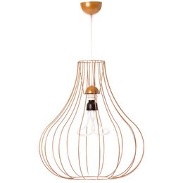 Kayoom H&auml;ngeleuchte &raquo;H&auml;ngelampe Leonie 110&laquo; E27 1 Stk. minimalistisch, modern, harmonisch gold 1, H: 50cm, 1 Stk.