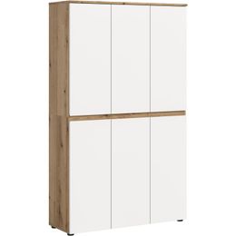 Home Affaire Mehrzweckschrank &raquo;CIPELA&laquo; 1 Stk. tlg. BxH:105x175 cm, viel Stauraum, variable Einlegeb&ouml;den, Kleiderstange wei&szlig; FSC -zertifizierter 