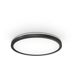 B.K.LICHT Panel LED-Modul 1 Stk. Neutralwei&szlig; Deckenleuchte, 18 Watt, ultra-flach, indirektes Licht, neutralwei&szlig; schwarz 1, &Oslash; 29,3cm H: 2,8cm, 1 Stk.