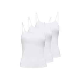 Only T-Shirt 3er Pack in Wei&szlig; | Gr.: S