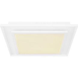 Globo LIGHTING Deckenleuchte &raquo;MURPHY&laquo; LED-Modul 1 Stk. warmwei&szlig; - kaltwei&szlig; Deckenlampe Wohnzimmer-Leuchte Schlafzimmer-Leuchte Flur K&uuml;che wei&szlig; H: 
