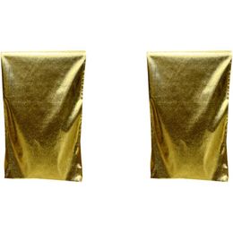 Creativ deco Tischl&auml;ufer &raquo;Weihnachtsdeko, Weihnachten&laquo; mit Schimmer-Effekt gold Polyester B/L: 33cm x 180cm, 2 Stk., rechteckig