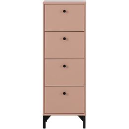 Schildmeyer Kommode &raquo;Smash, Kommode,melaminharzbeschichtet, Made in Germany, B: 40 cm&laquo; Solide Verarbeitung - Dieses Produkt ist in Deutschland gefertigt rot B/H/T