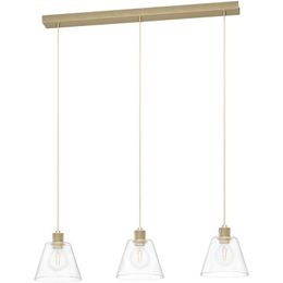 Eglo H&auml;ngeleuchte &raquo;COPLEY&laquo; E27 1 Stk. H&auml;ngeleuchte aus Stahl, Alu - exkl. E27 - 40W gold H: 110cm, 1 Stk.