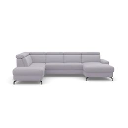 Sit & More sit&more Wohnlandschaft &raquo;Scarlett U-Form&laquo; inklusive Kopfteilverstellung, optional Schlaffunktion & Bettkasten grau B/H/T: 333cm x 226cm, Luxus-