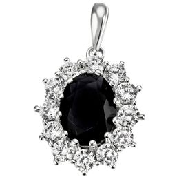 Firetti Damen Kettenanh&auml;nger &raquo;Schmuck Geschenk Silber 925 Halsschmuck Anh&auml;nger Lady D Diana Royal&laquo; mit Glasstein, Zirkonia (synth.) silber Silber 925 