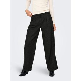 Jacqueline de Yong Jdy Damen JDY Anzughose &raquo;JDYCHARLY HW WIDE PANT TLR NOOS&laquo; Materialmix, Hose mit weitem Beinschnitt schwarz M (38), L&auml;nge 32