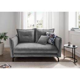 Home Affaire Ecksofa &raquo;Lazio modern und bequem, schmale Armlehnen, tolle Detailverarbeitung&laquo; Armlehnen verstellbar grau B/H/T: 168cm x 94cm x 110cm, 