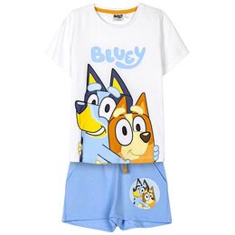 Cerda 2tlg.Outfit T-Shirt & Shorts Bluey & Bingo in Wei&szlig; | Gr.: 104