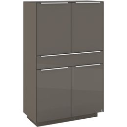set one by Musterring Highboard &raquo;Reno&laquo; 1 Stk. tlg. Mit Sockel in diversen Farben, 148 cm H&ouml;he & Farbauswahl Glas, Holzwerkstoff B/H/T: 92cm x 148cm x 