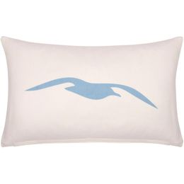 Pad Dekokissen &raquo;SEAGULL&laquo; Made in Europe, Kissenh&uuml;lle ohne F&uuml;llung, Motiv M&ouml;we, 1 St&uuml;ck beige Baumwolle B/L: 50cm x 30cm, 1 Stk.