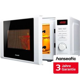 Hanseatic Mikrowelle &raquo;819021&laquo; Grill Mikrowelle 700 W inkl. 3 Jahre Herstellergarantie wei&szlig; Einheitsgr&ouml;&szlig;e Mikrowelle