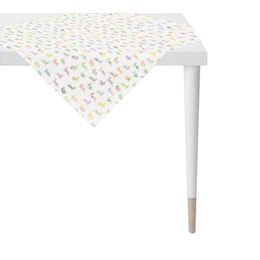 Apelt Mitteldecke &raquo;3101&laquo; aquarellierte H&auml;schen als buntes All-over bunt Obermaterial: 75% Baumwolle, 25% Polyester B/L: 100cm x 100cm